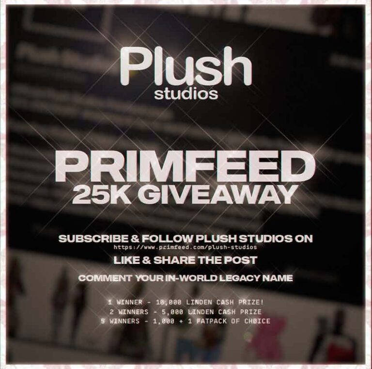 Plush Studios. 25k Primfeed Giveaway ⋆ Media-SL.com ⋆
