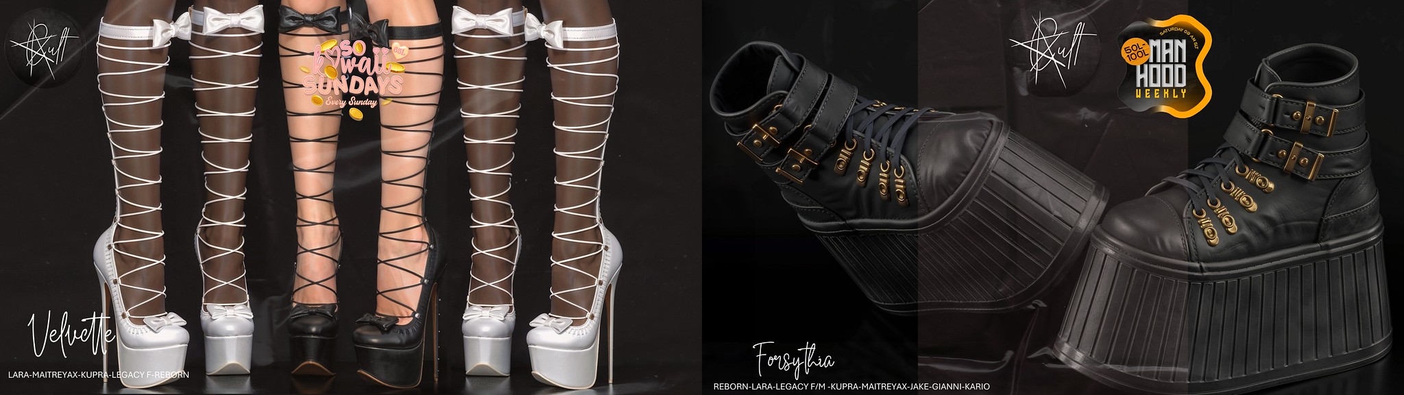 CULT. ⛧⛧ Velvette for So Kawaii Sunday & Forsythia for Manhood Weekly ⛧⛧ – NEW ⋆ Media-SL.com ⋆